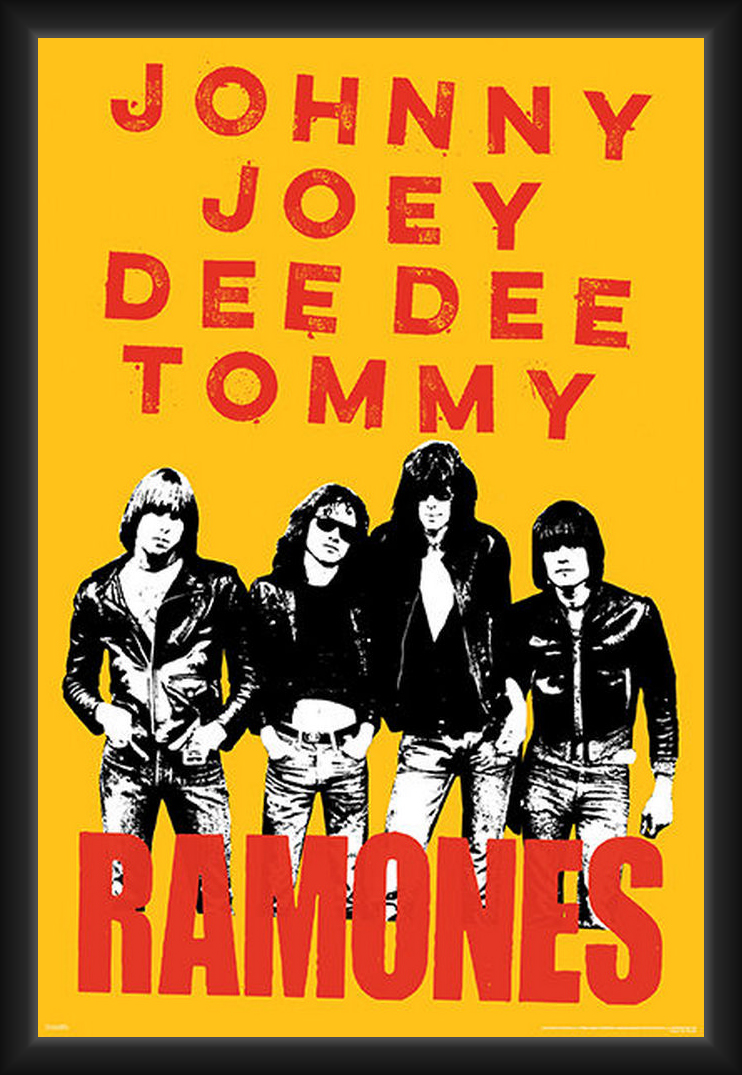 BUY ART FOR LESS Officially Licensed Ramones - Johnny, Joey, Dee Dee ...