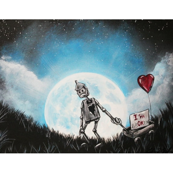 BUY ART FOR LESS Officially Licensed Tin Man I'm Br'OK'en 2 Original ...