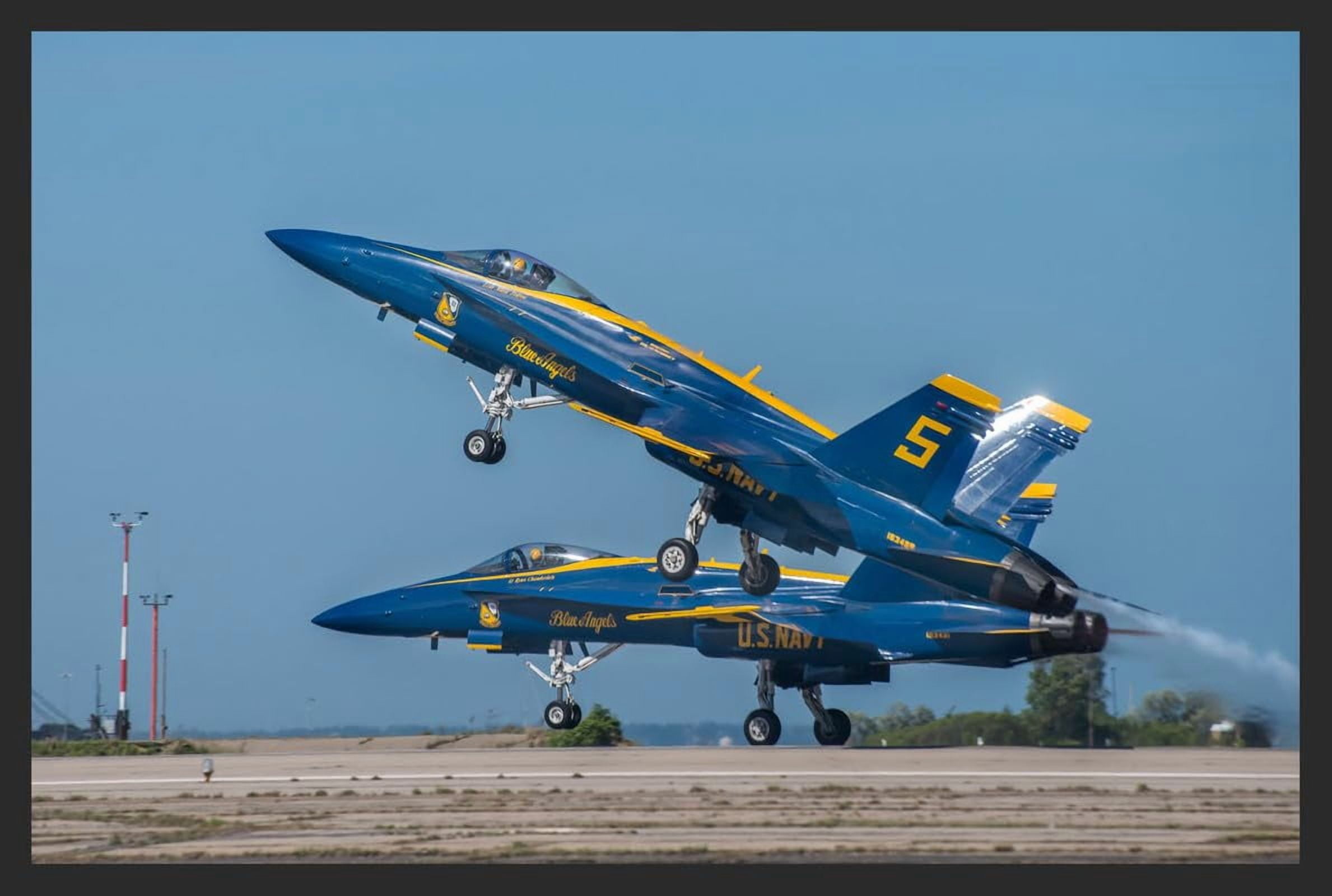 BUY ART FOR LESS Officially Licensed WC002 Blue Angels Airplane Stunt ...