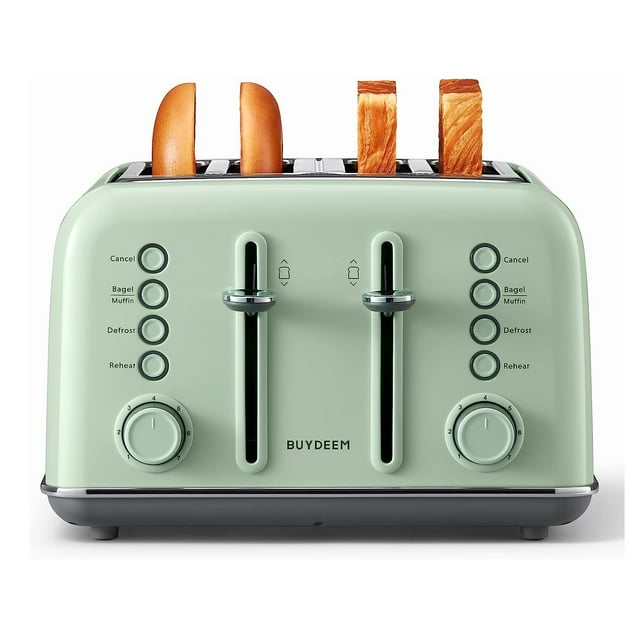 Free Shipping! BUYDEEM 4-Slice Modern Toaster, Extra Wide Slots ...