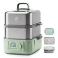 BUYDEEM G67US-A503 Electric Food Steamer for Cooking, 2 Tire Stainless ...