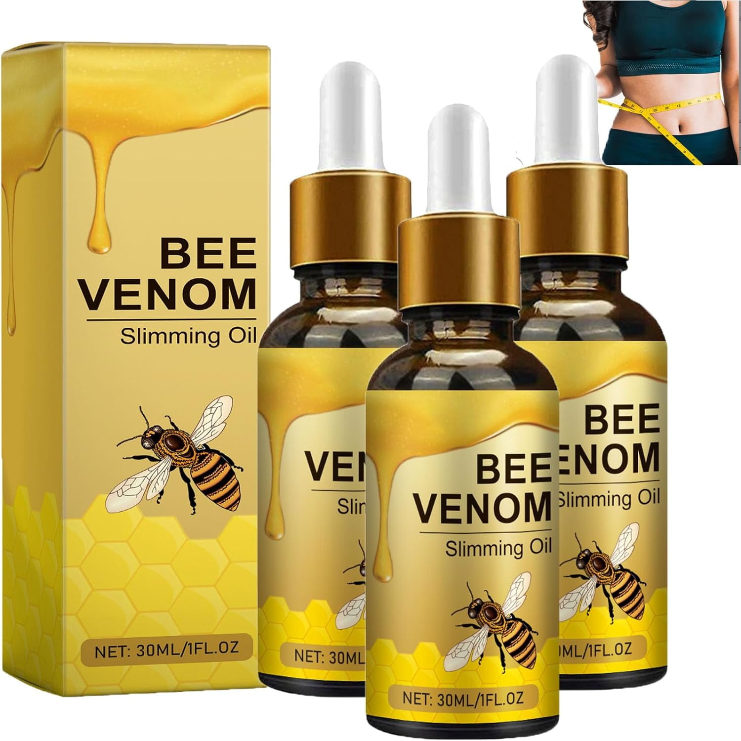 BUYHO Bee Intestinal Belly Button Drops, Bee Belly Button Drops, Bee ...