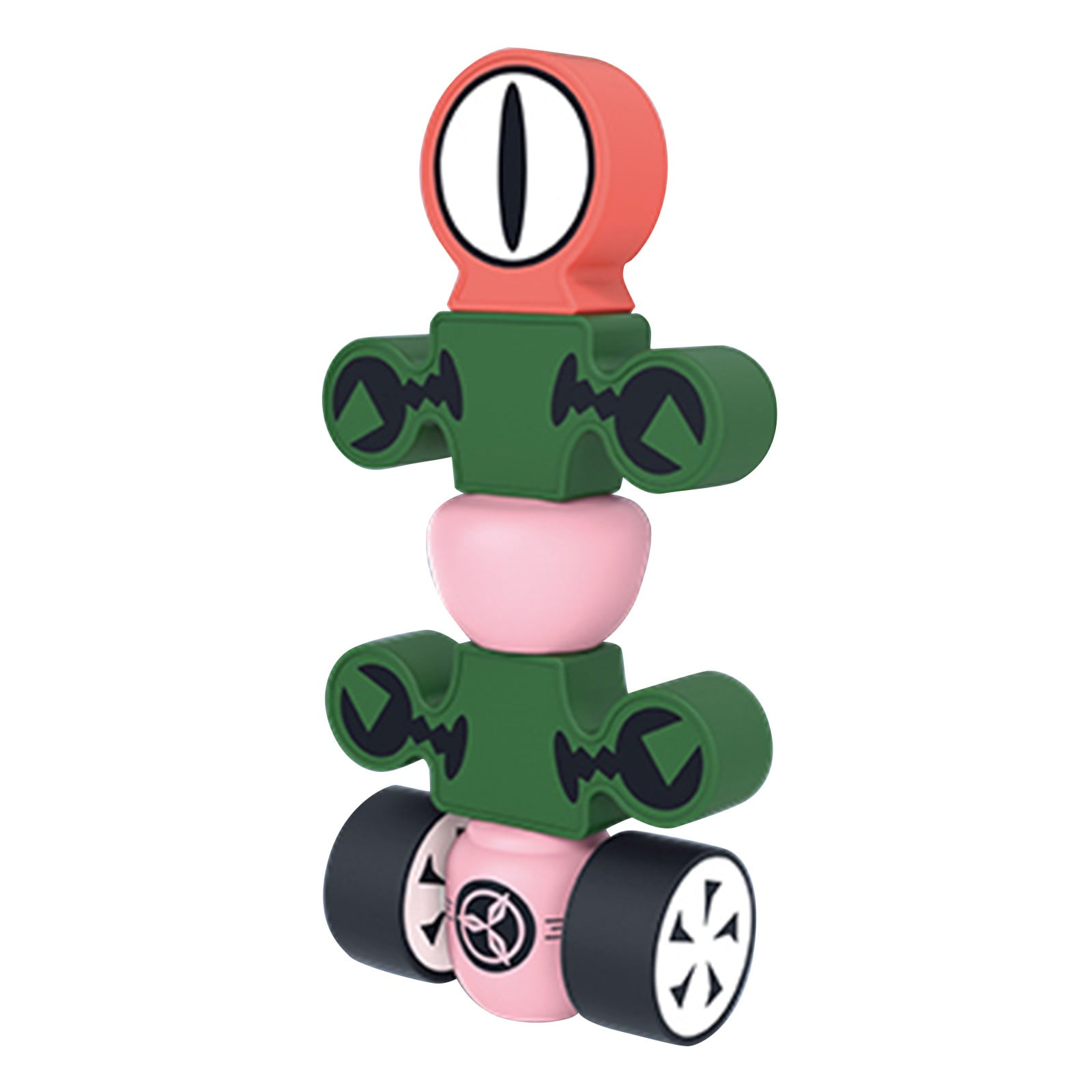 BUYHO Magnetic Robots Set For Kids Stacking Toy Early Educational ...