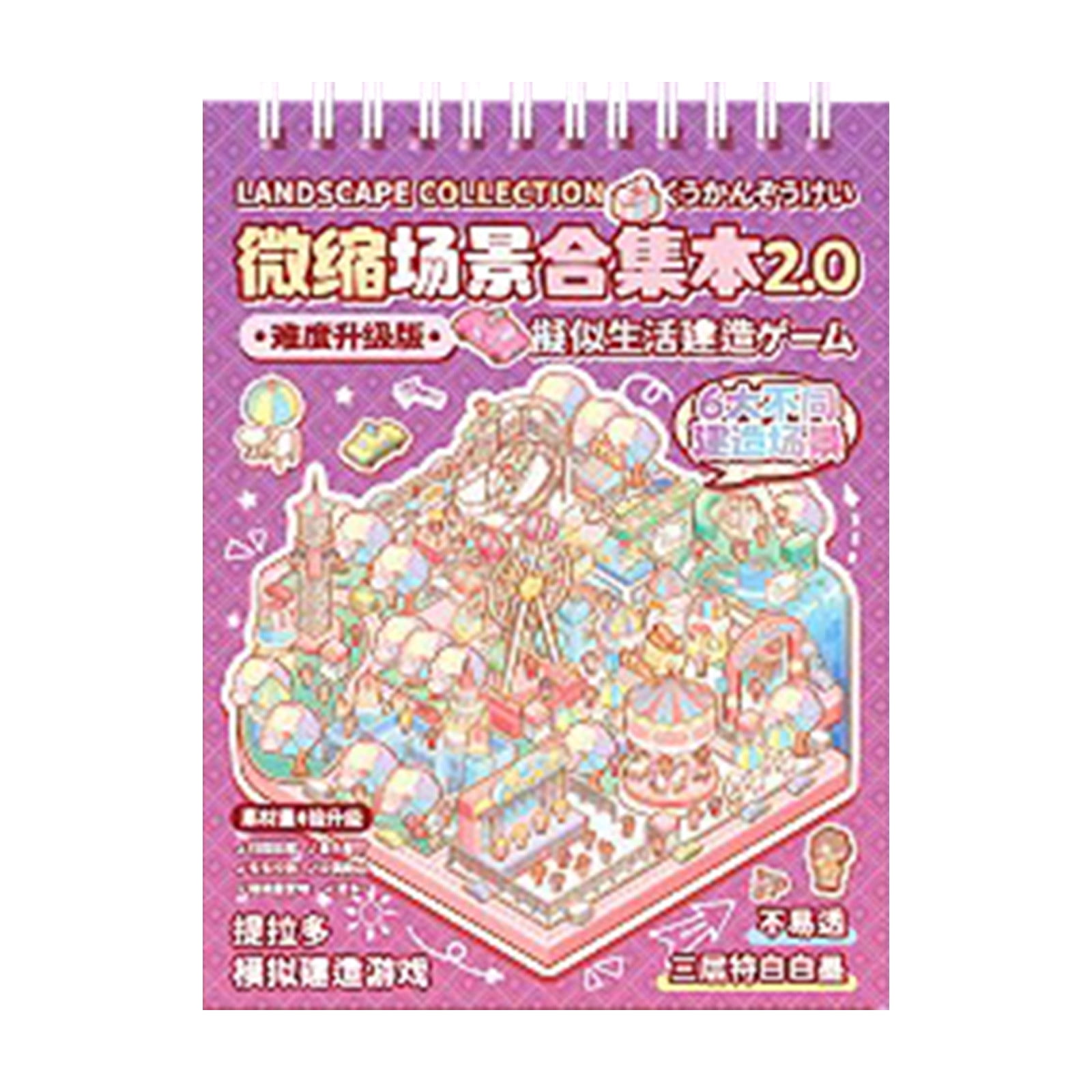 BUYHO Miniature Building Scene Collection Book 10 Unique Designs for ...