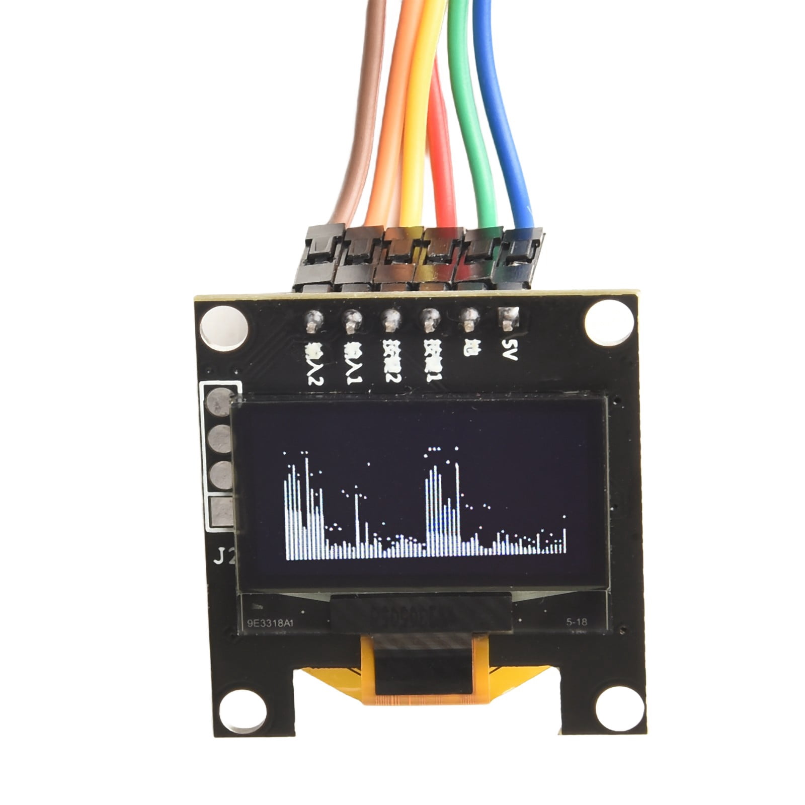 BUYISI 0.96 for OLED Stereo Music Spectrum Analyzer Audio Level ...
