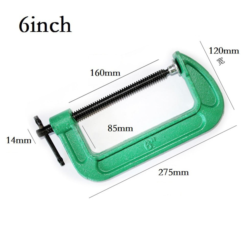 BUYISI 1/2/3/4/5/6/8/10 Inch G Type Woodworking Clamp Heavy Duty Wood ...