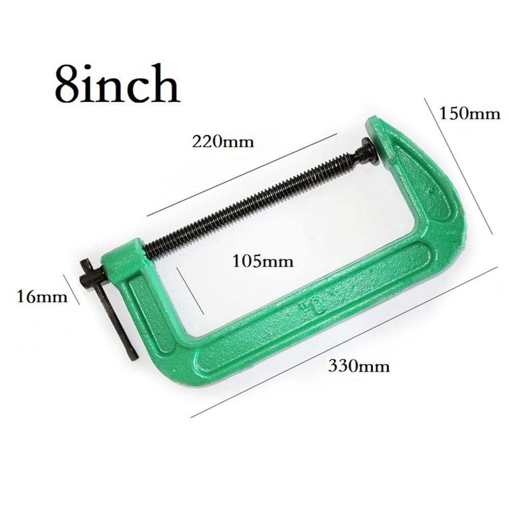 BUYISI 1/2/3/4/5/6/8/10 Inch G Type Woodworking Clamp Heavy Duty Wood ...