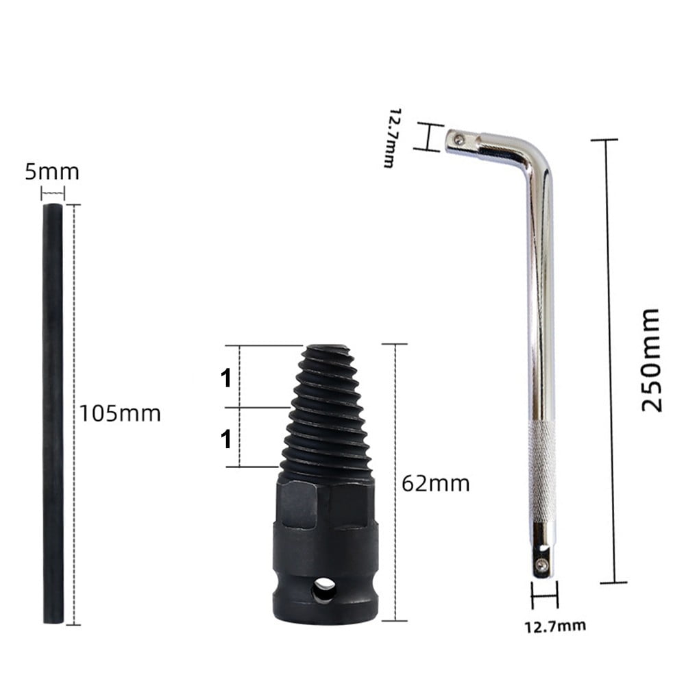 BUYISI 1/2'' 3/4'' Water Pipe Extractor Tap Extractor Screw Extractor ...