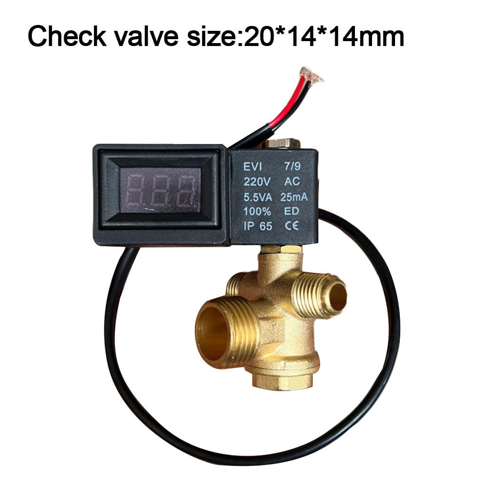 BUYISI 1/2pcs Digital Coil Check Valve Silent Oil-Free Air Compressor ...