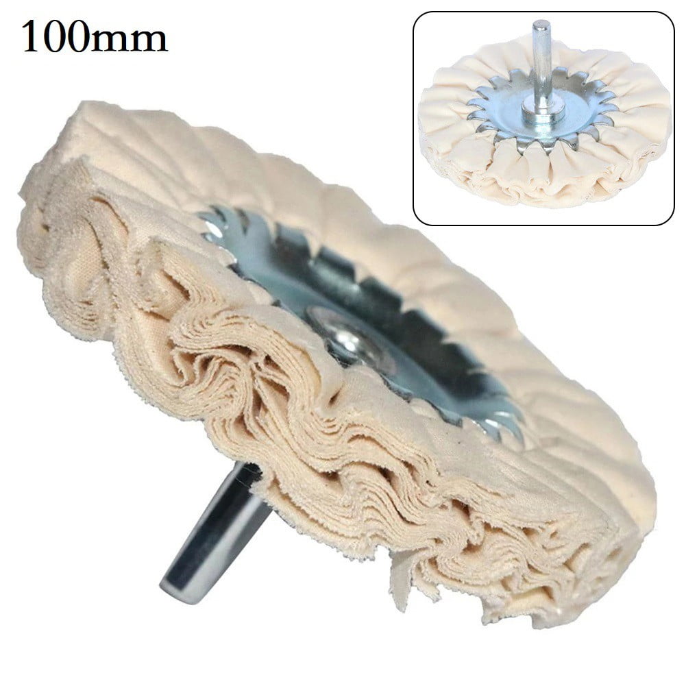 BUYISI 100mm Cotton Buffing Wheel Cloth Jewelry Mirror Cotton Polishing ...