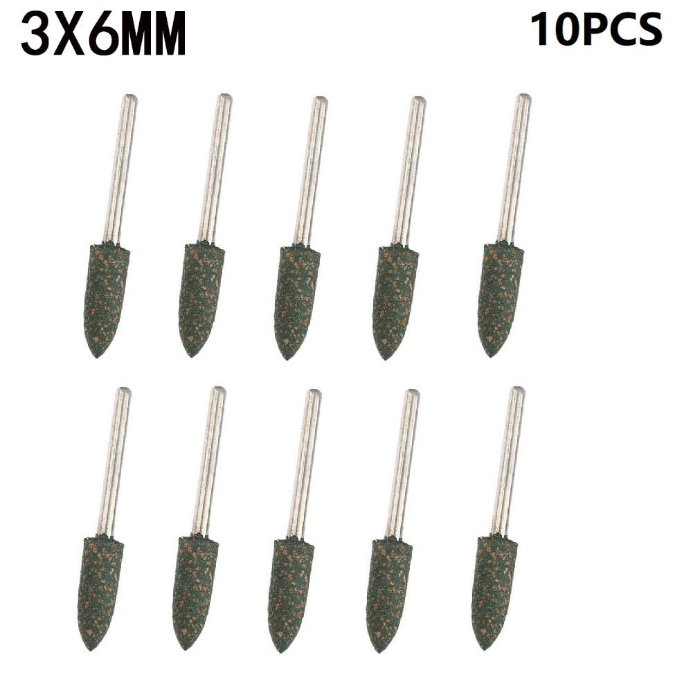 BUYISI 10pc Conical Rubber Polishing Bit 4-12mm Grinding Head Burring ...