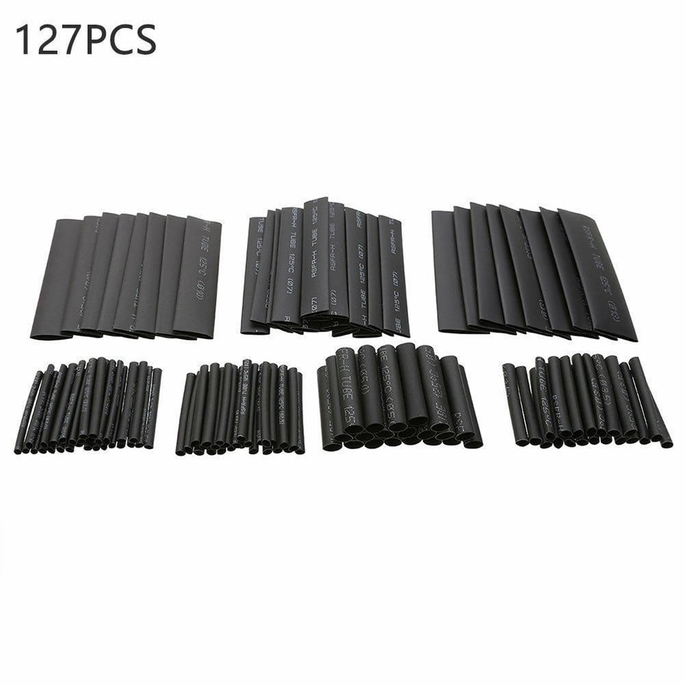 BUYISI 127 Pcs Heat Shrink Tubing Insulation Shrinkable Tube 2:1 Wire ...