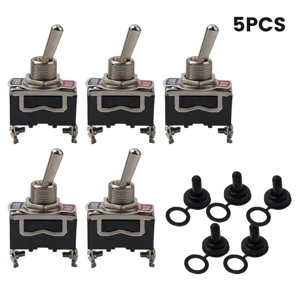 BUYISI 12V Heavy Duty Toggle Flick Switch ON/OFF Car Dash Light Metal ...