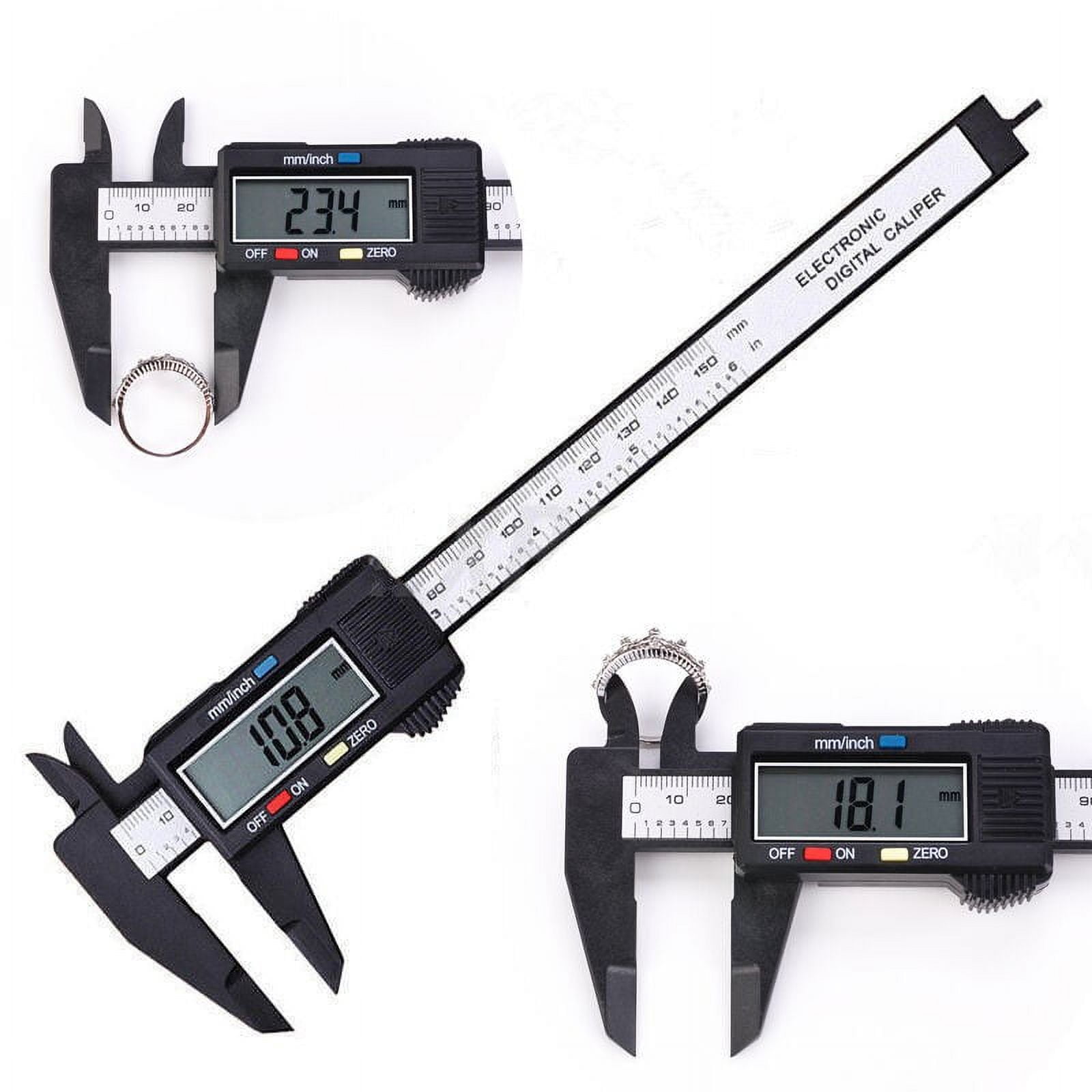 BUYISI 150mm 6'' Digital Vernier Caliper Electronic Micrometer Ruler ...