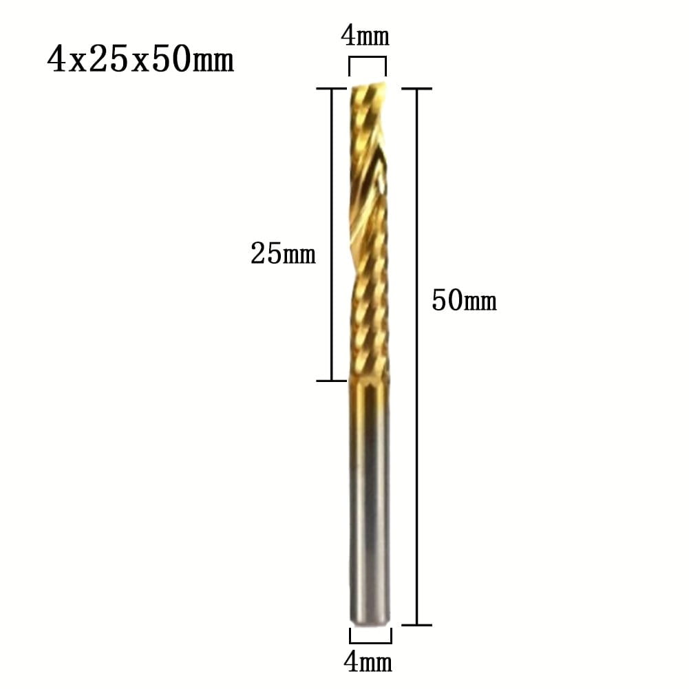 BUYISI 1Pc Milling Cutter Hard Alloy Spiral Milling Cutter For CNC ...