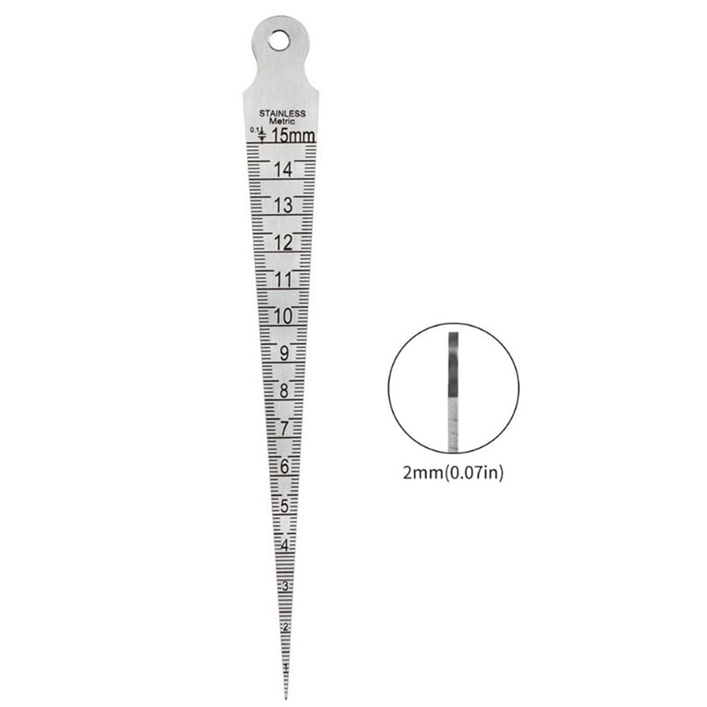BUYISI 1Pcs Taper Gauge Feeler 1-15mm Stainless Steel Gap Hole ...