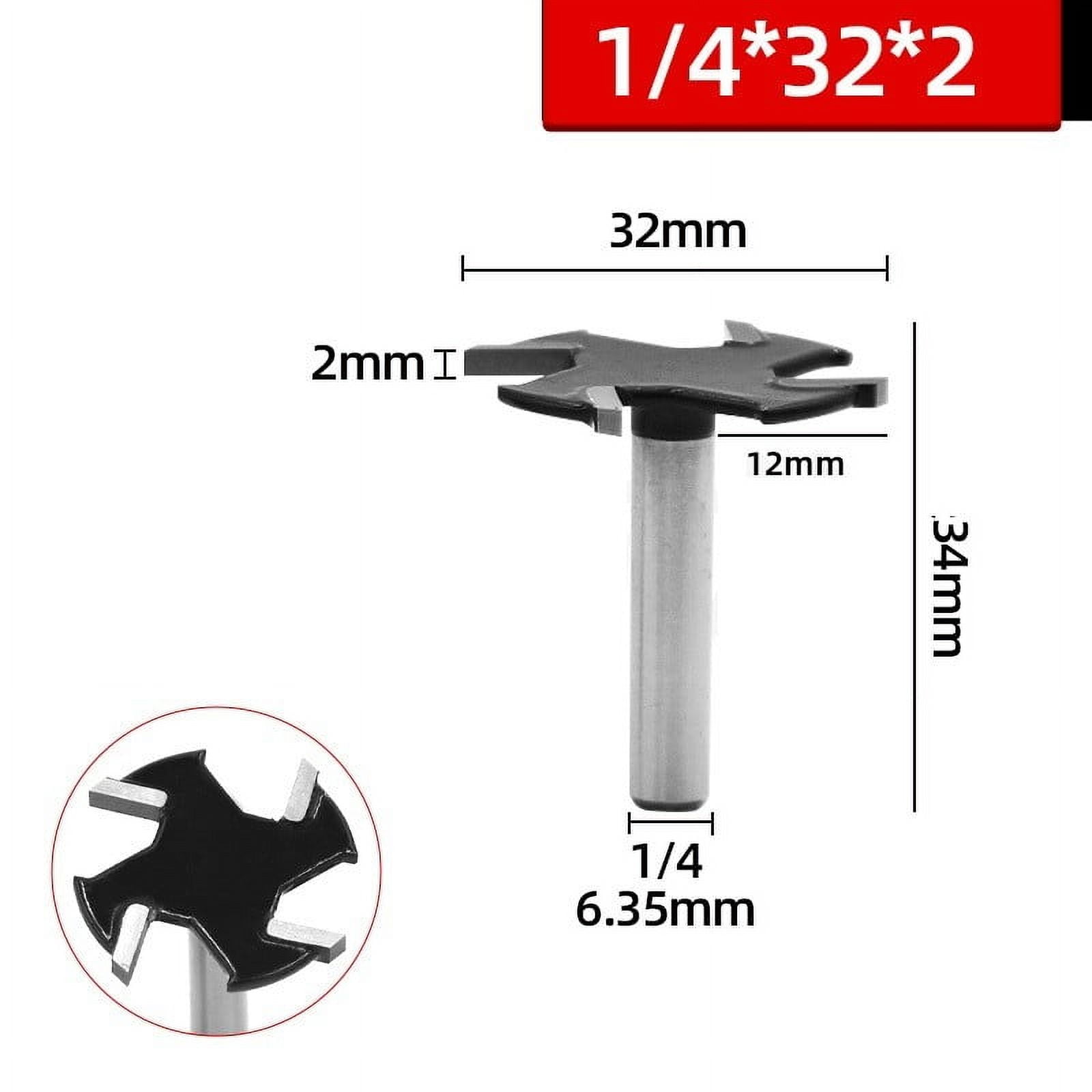BUYISI 1pc Woodworking Router Bit For CNC Spoilboard Surfacing Router ...