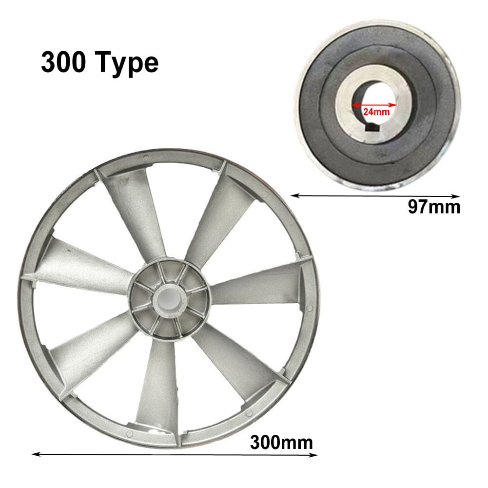 BUYISI 1set 265/300mm A-Type Pulley Triangle Belt Flywheel Pulley Motor ...
