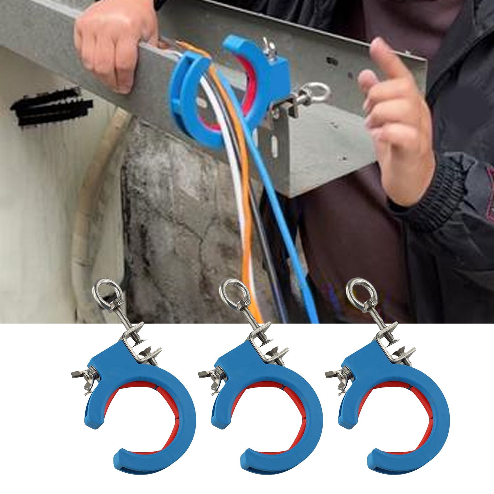 BUYISI 2/3pcs Bridge Pulley Threading Cable Tray Integrated Wiring ...