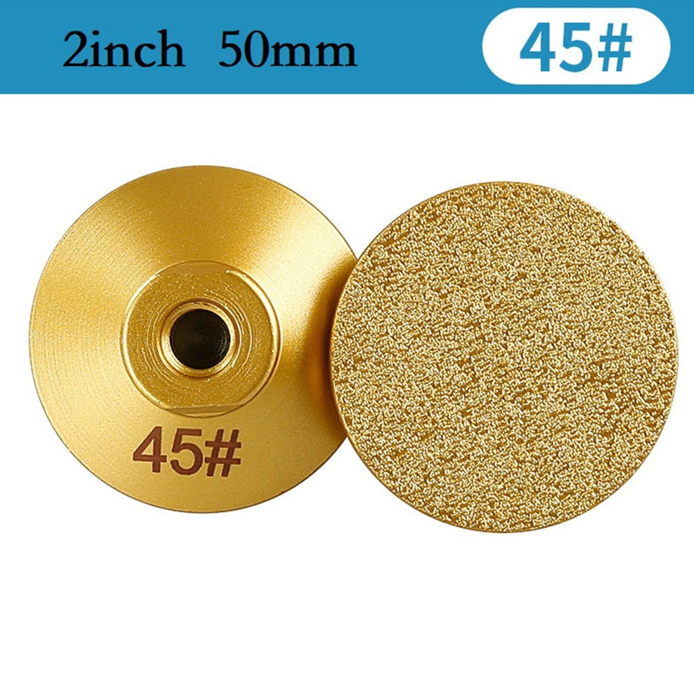 BUYISI 2 Inch 50mm Brazed Flat Grinding Head Abrasive Polishing Stone ...