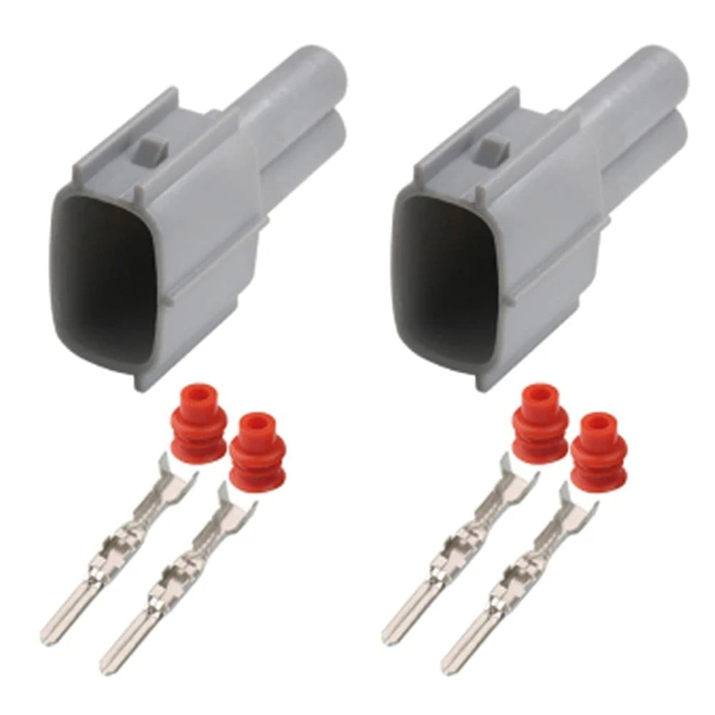 BUYISI 2-pin fuel injector plug male female waterproof connector6189 ...