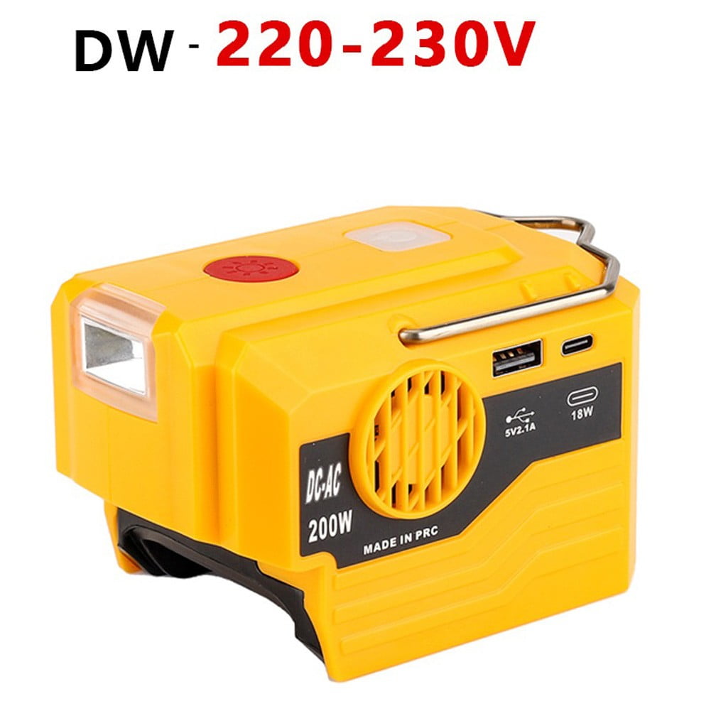 BUYISI 200W Power Inverter Generator for bosch 18V Battery Adapter ...