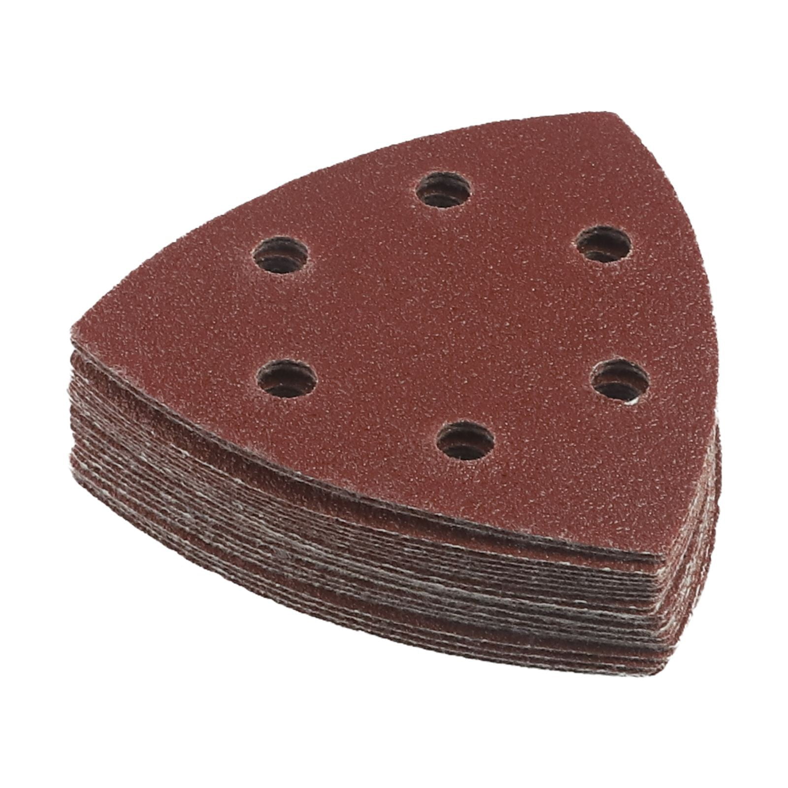 BUYISI 20pcs 90*90*mm 6 Hole Sanding Sheets Triangle Sandpaper Hook ...