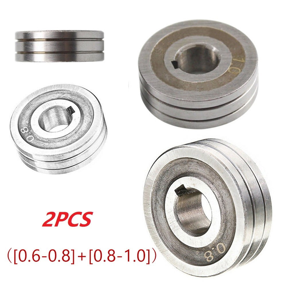 BUYISI 2PCS V-Groove Mig Welder Wire Feed Drive Roller Roll Parts/0.6-0 ...