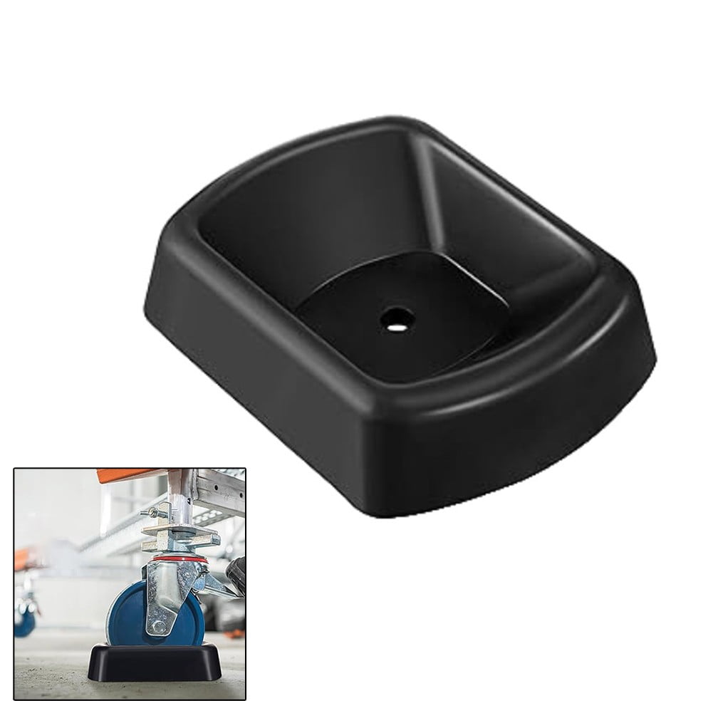 BUYISI 2Pcs Jack Wheel Chock Rubber Caster Trailer Dock Heavy Duty ...