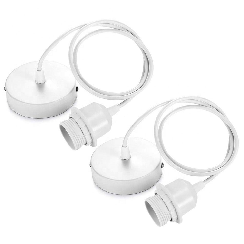 BUYISI 2pcs E27 Lamp Holders with Cable with Mounting Ring DIY Pendant ...