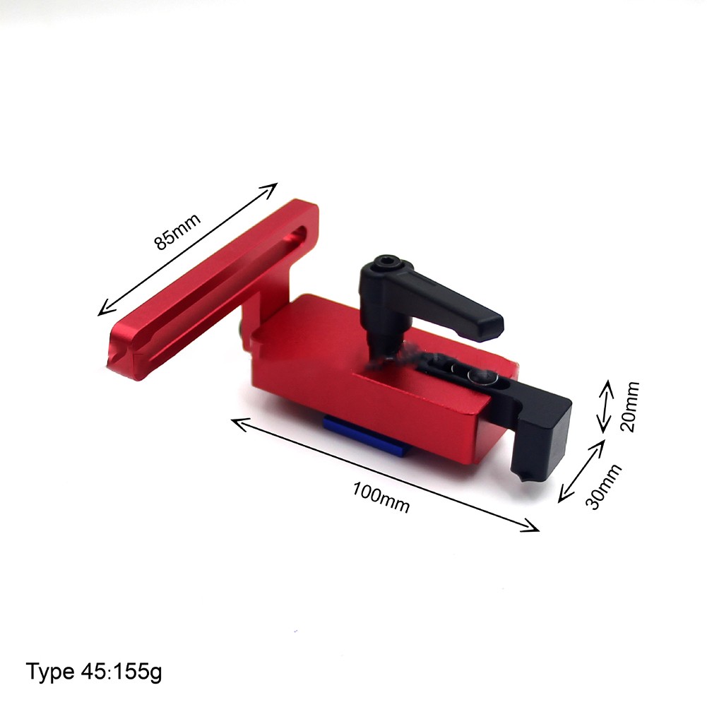 BUYISI 30 40 Type T-Track Sliding Chute Backer Miter Stop Hold Down ...