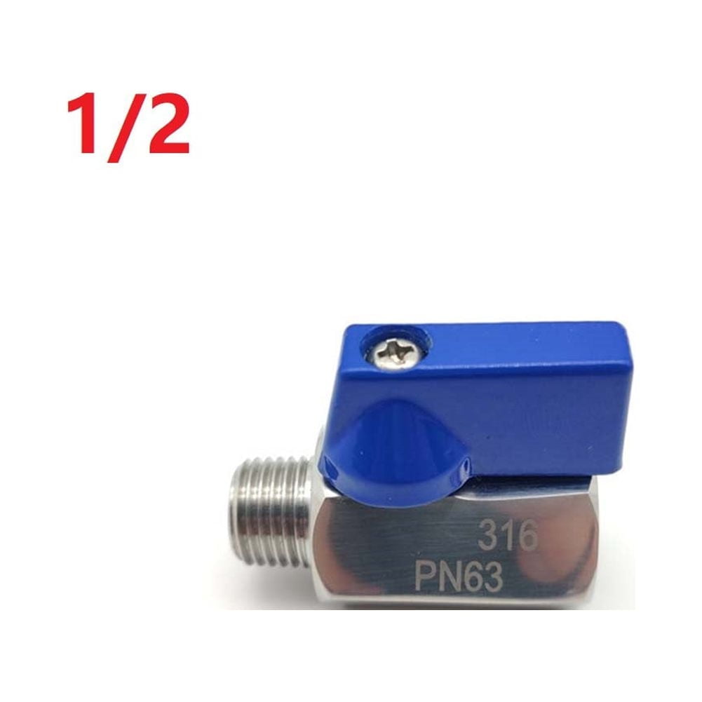 BUYISI 304 Stainless steel mini small ball valve inner and outer wire ...