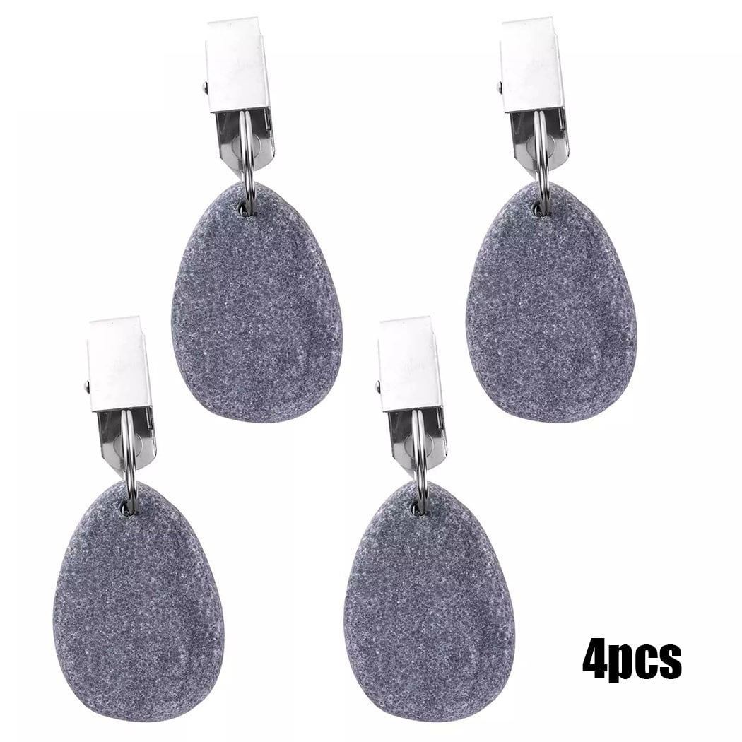 BUYISI 4 Heavy Duty Steel Table Cloth Weight Cover Clips Metal Clamps ...