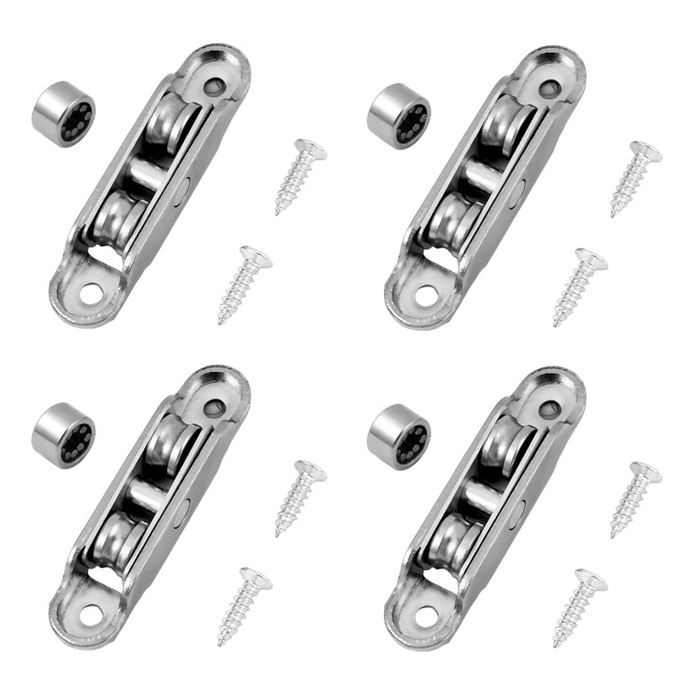 BUYISI 4pcs Slot/Flat Wheel 77 Tyle Sliding DoorCasement Pulley ...
