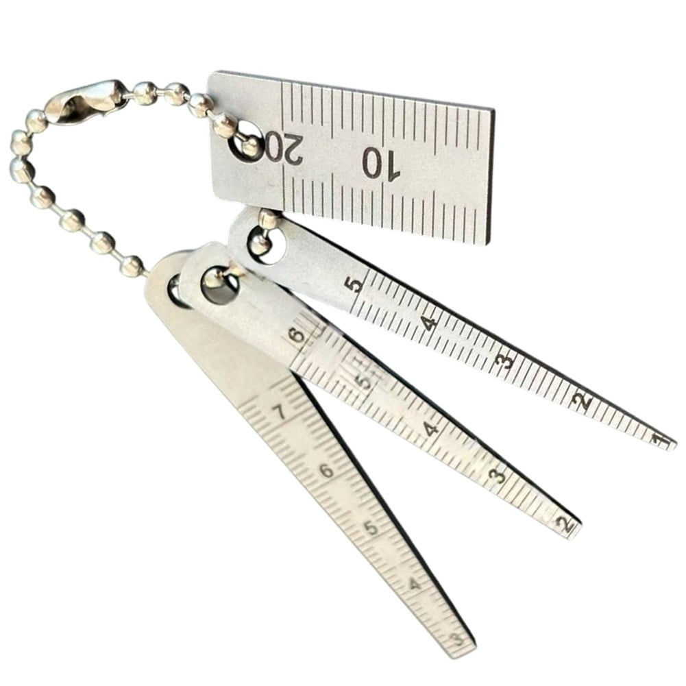 BUYISI 4pcs Stainless Steel Tapered Ruler Triangle Gauge Aperture Gauge ...