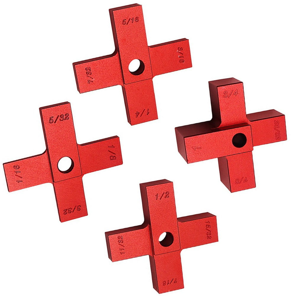 BUYISI 4pcs Woodworking Height Measuring Gauge Router Table Saw Depth ...