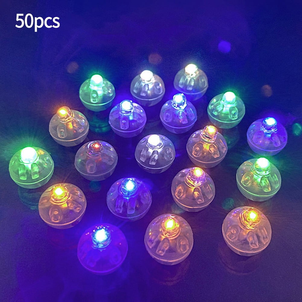 BUYISI 50Pcs Individual Led Balloon Lights Tiny Wireless Battery Craft ...