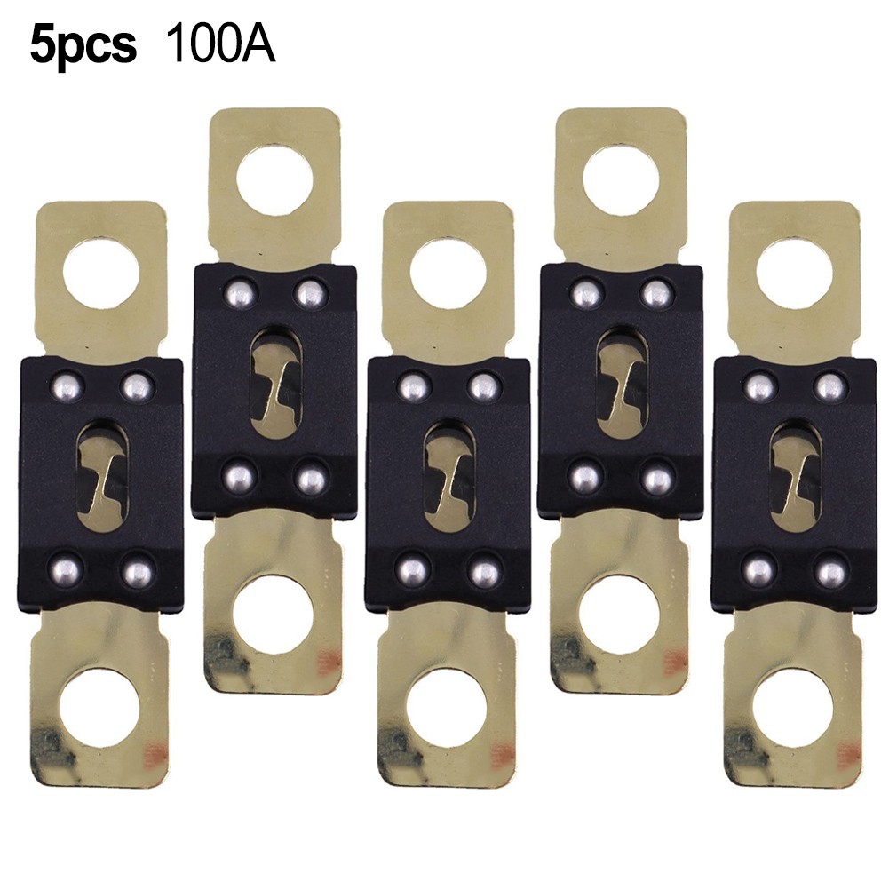 BUYISI 5Pc Car Truck Mega Fuse 60A 80A 100A 120A 200A 250A 300A Bolt-on ...