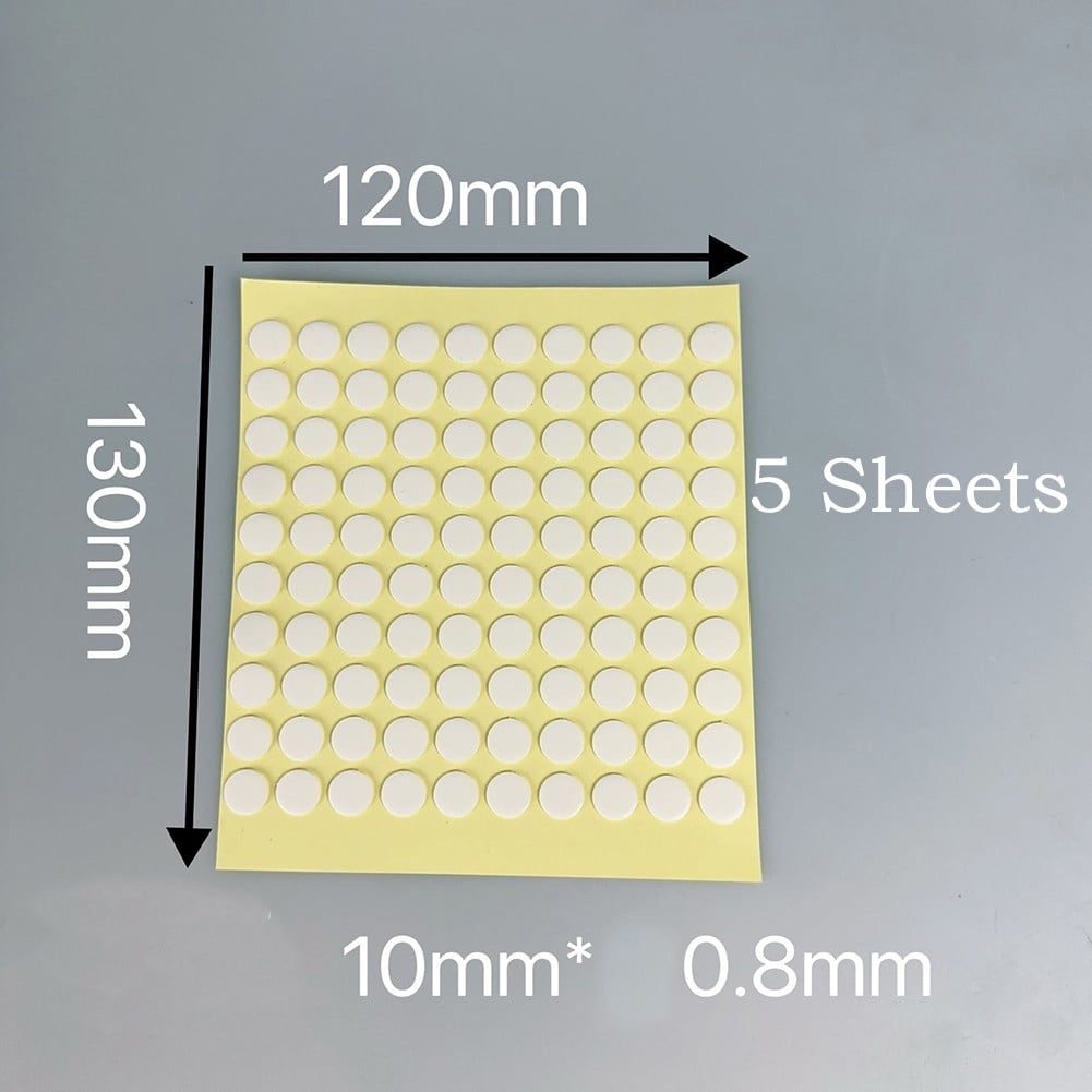 BUYISI 5Sheets Transparent Round Acrylic Double-sided Tape Traceless ...