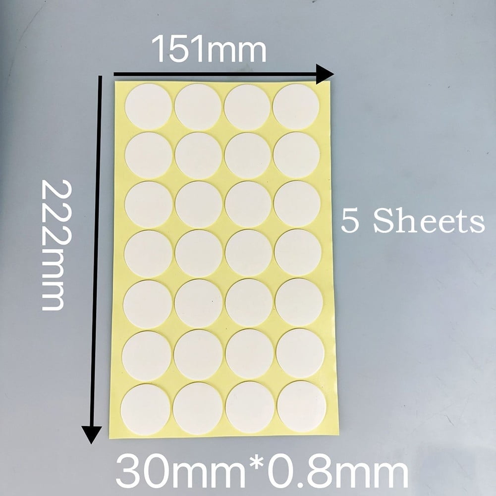 BUYISI 5Sheets Transparent Round Acrylic Double-sided Tape Traceless ...