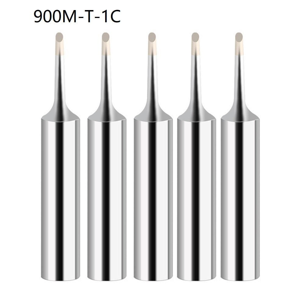 BUYISI 5pcs Soldering Iron Tip Pure Copper 900M Soldering Iron Head Set ...