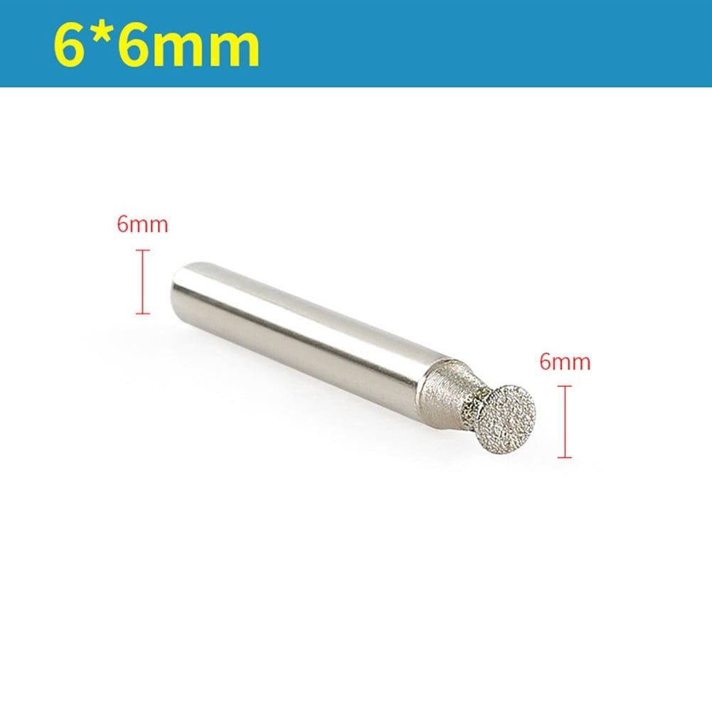 BUYISI 6-30mm Diamond Burr Carving Grinding Bit 6mm Shank For Stone ...