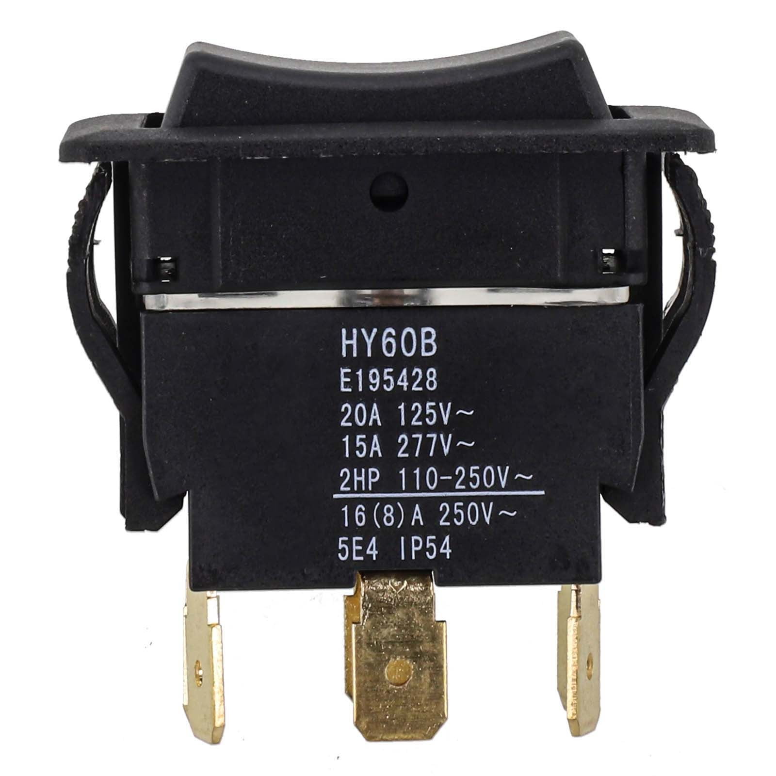 BUYISI 6-Terminals Switch HY60B Switch 15A At 250VAC High-Precision ...
