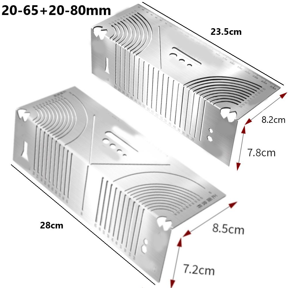BUYISI 90°Marking Ruler Drawing Tool Angle Marking Tool Square Tube ...