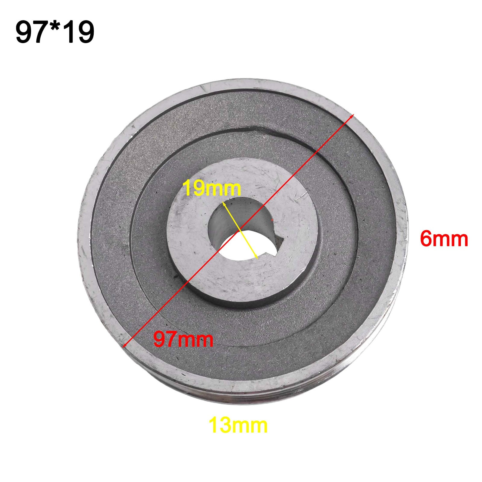 BUYISI A Type Belt Pulley Air Compressor Motor Pulley 97*24MM Single ...