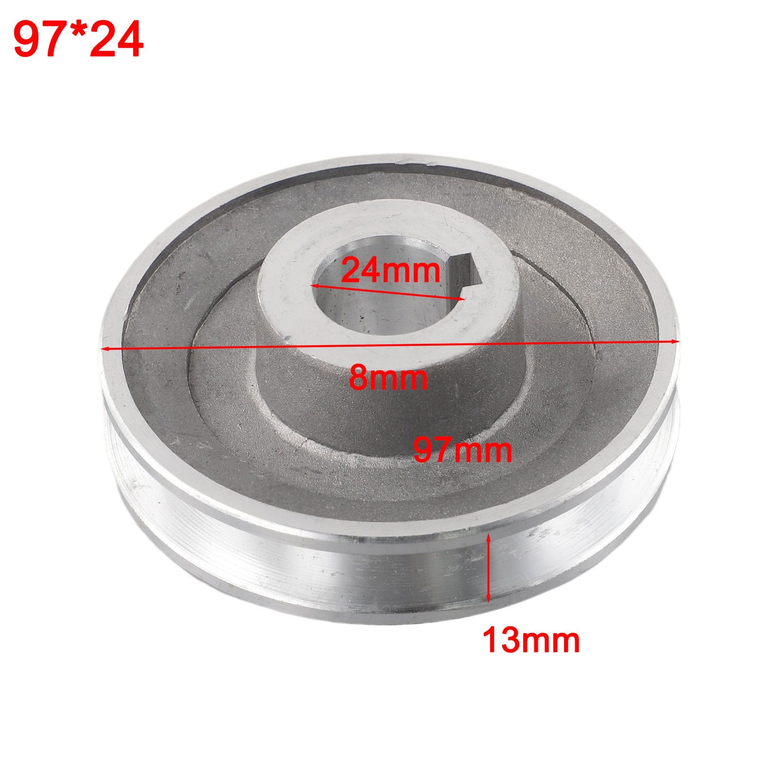 BUYISI A Type Belt Pulley Air Compressor Motor Pulley 97*24MM Single ...