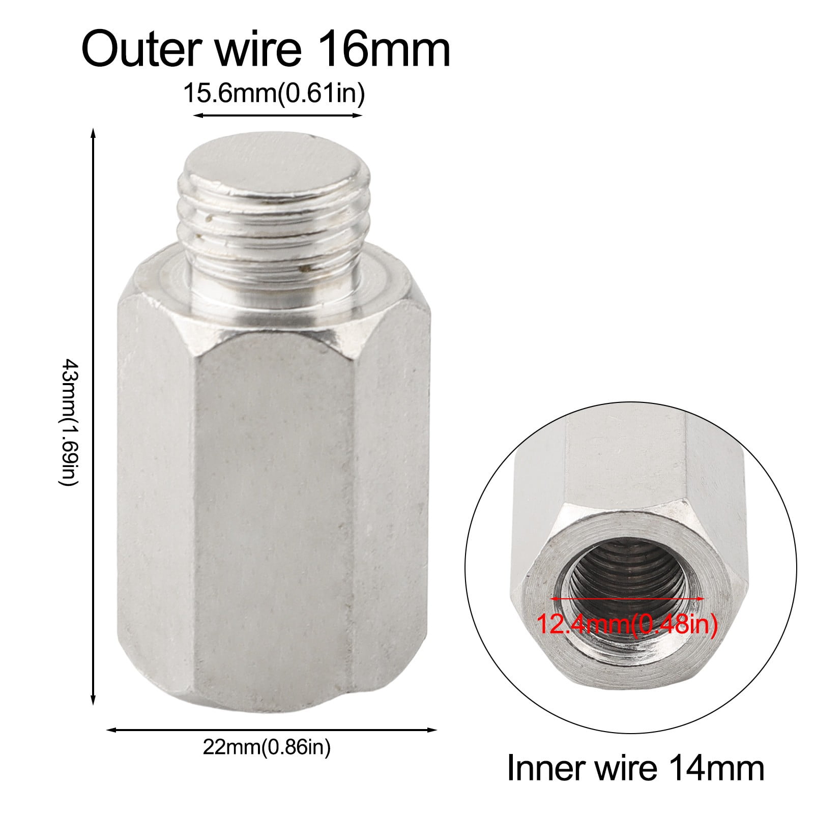 BUYISI Adapter Different Thread Diamond Core Bits Drill Grinder Cutter ...