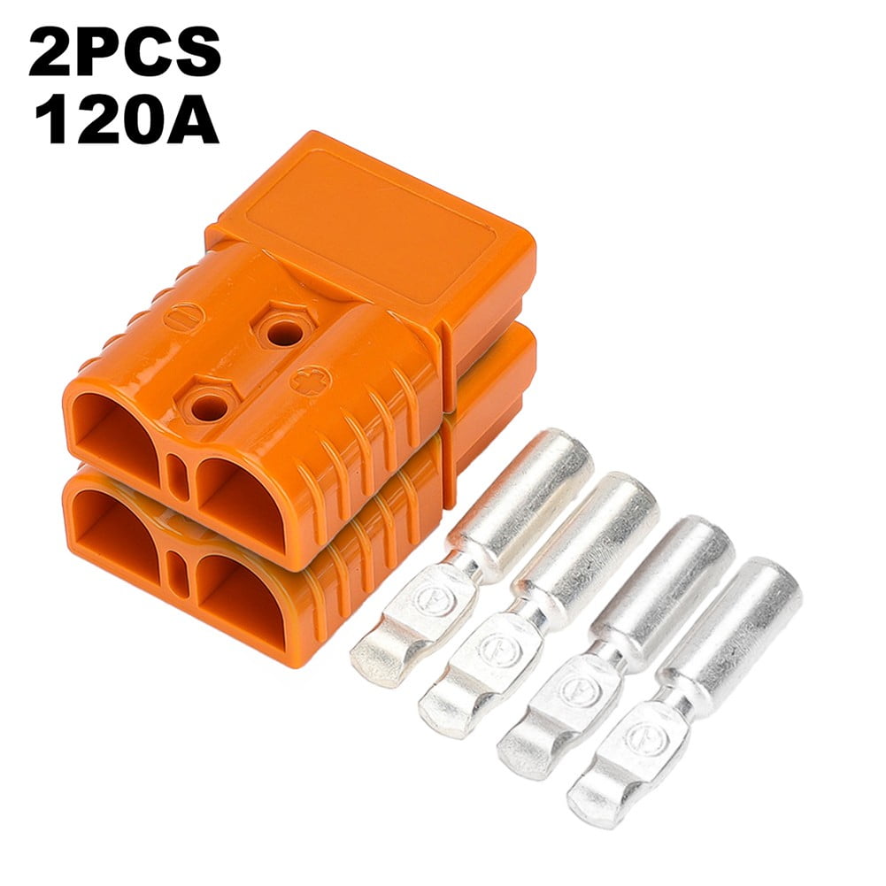 BUYISI All Purpose 120A 600V Plug Cable Battery Power Connector ...