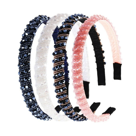 BUYISI Baroque Women Crystal Beads Hairband Headband Hair Hoop Band ...
