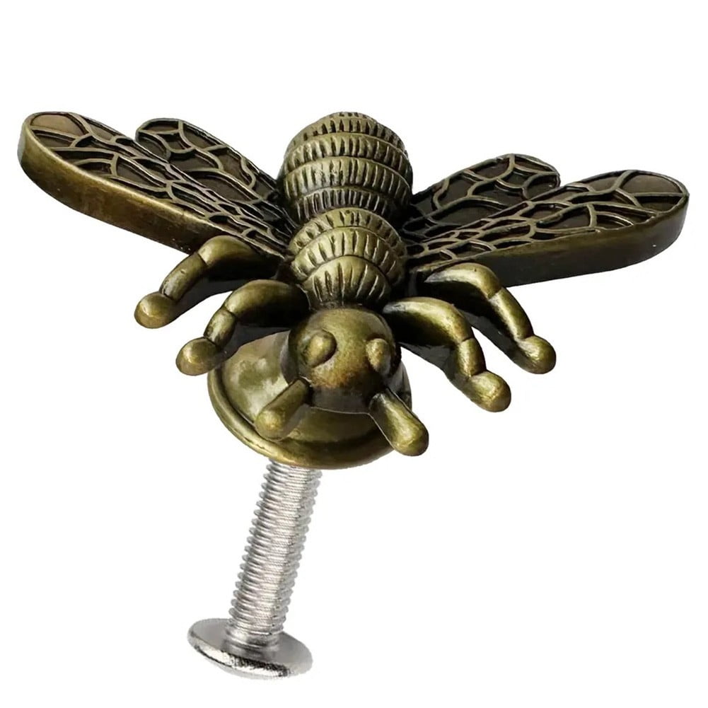 BUYISI Bee Shape Wardrobe Knob Brass Furniture Handles Door Knobs and ...